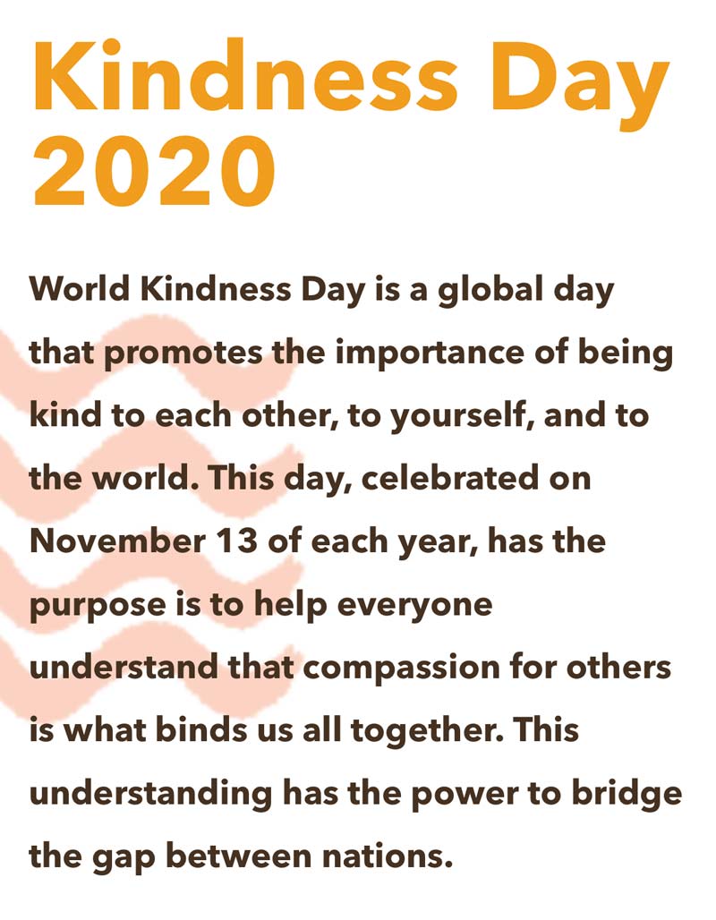 Happy World Kindness Day 2020: A Kind Act Challenge to Active Kindness ...